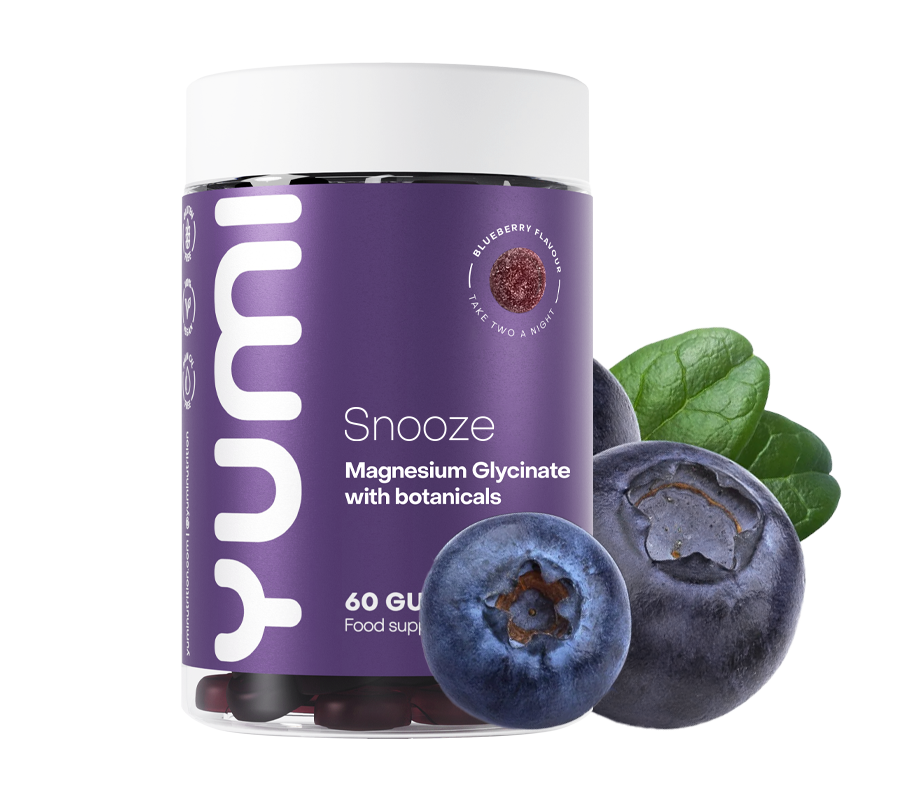 Snooze Sleep Gummies | Chewable Supplement | 600mg Magnesium Glycinate ...